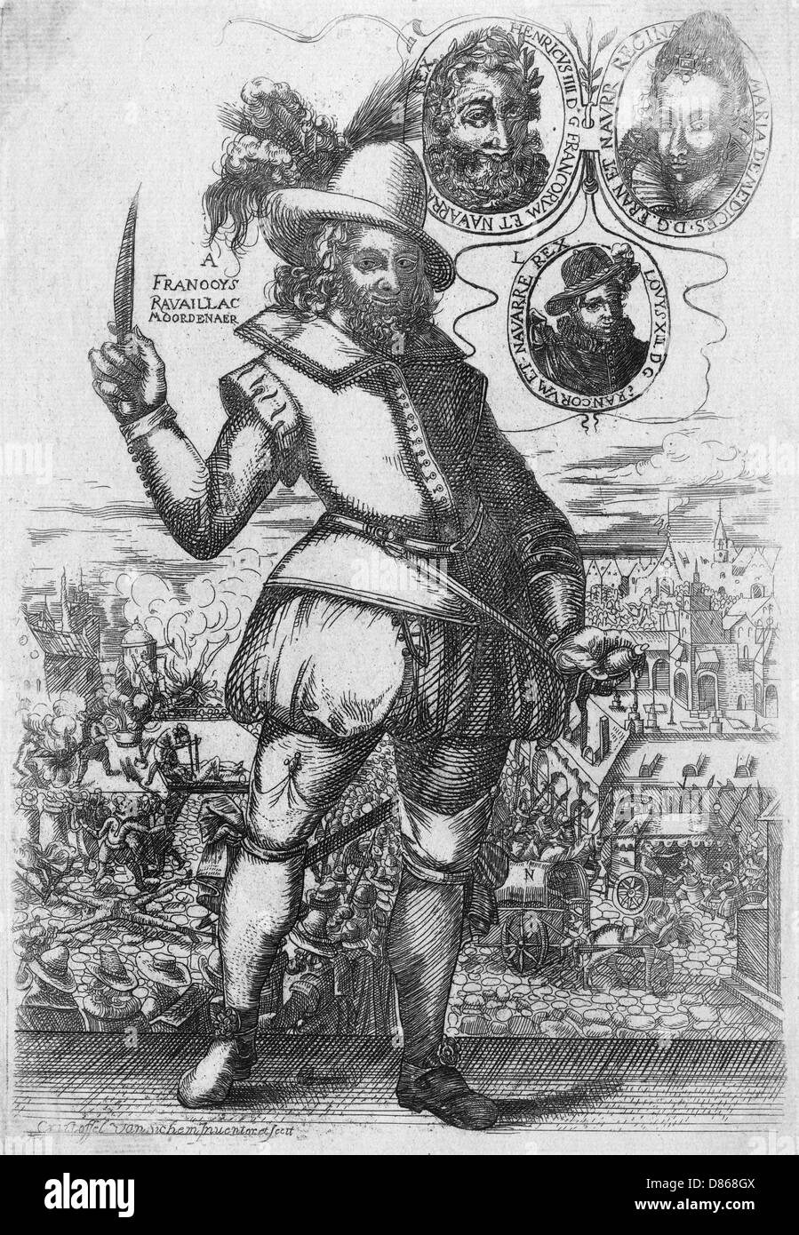 Francois Ravaillac, assassin of Henri IV Stock Photo - Alamy