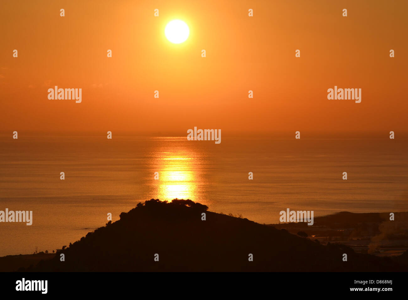 the golden sunset Stock Photo - Alamy