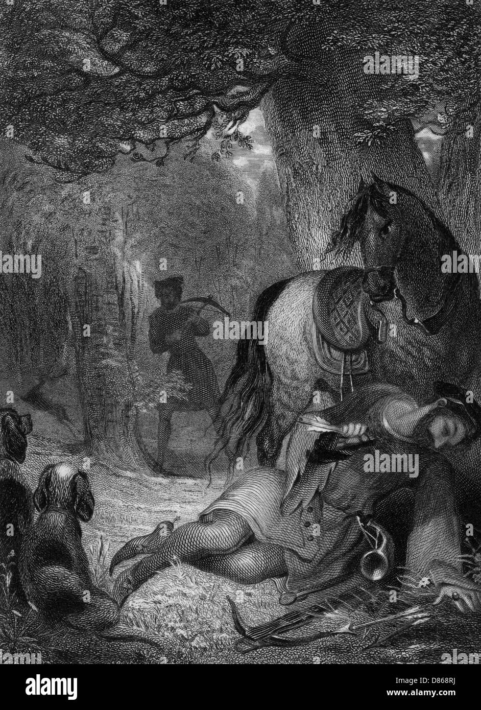 Death with an arrow Black and White Stock Photos & Images - Alamy