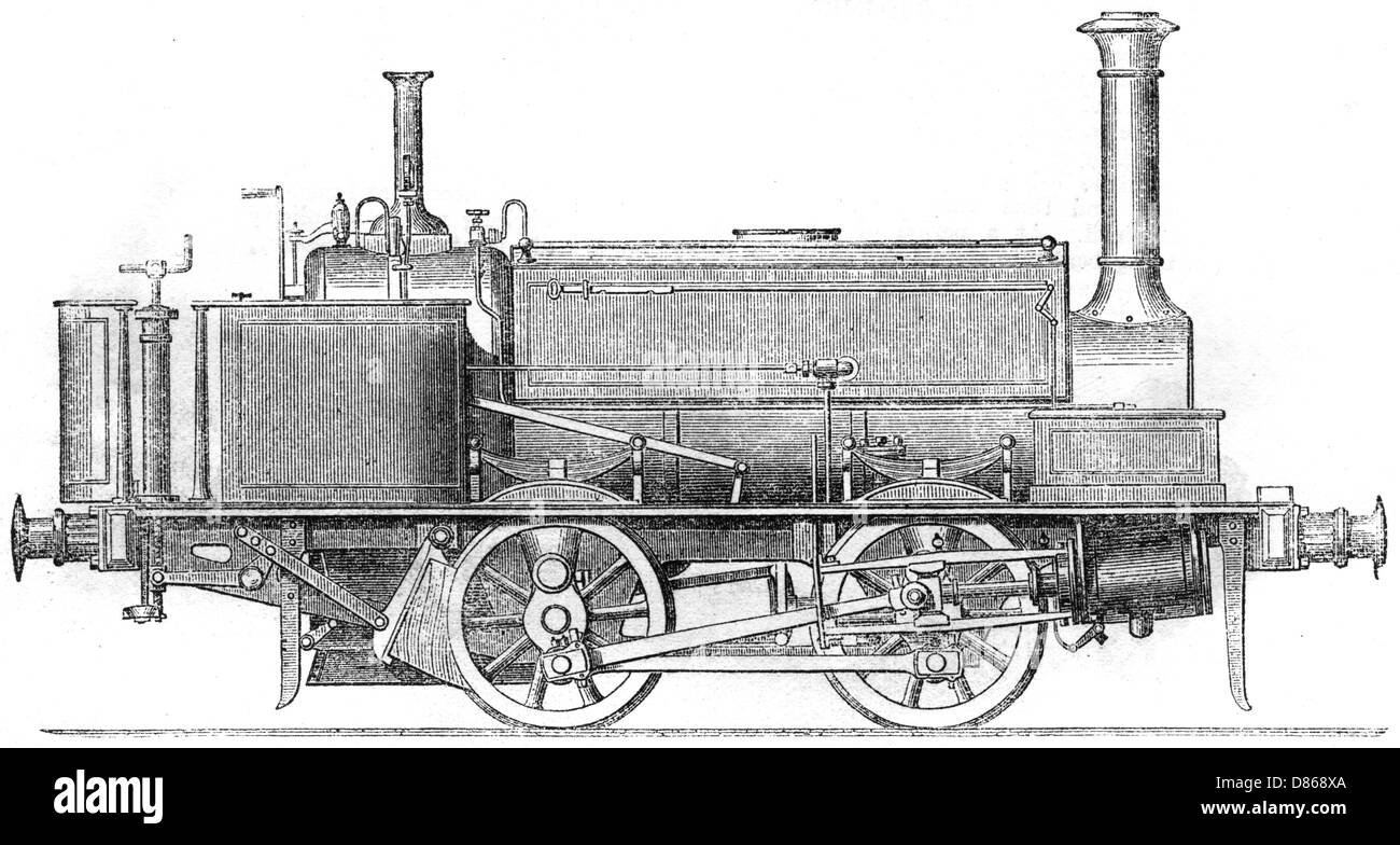 Engine steam locomotive Black and White Stock Photos & Images - Alamy