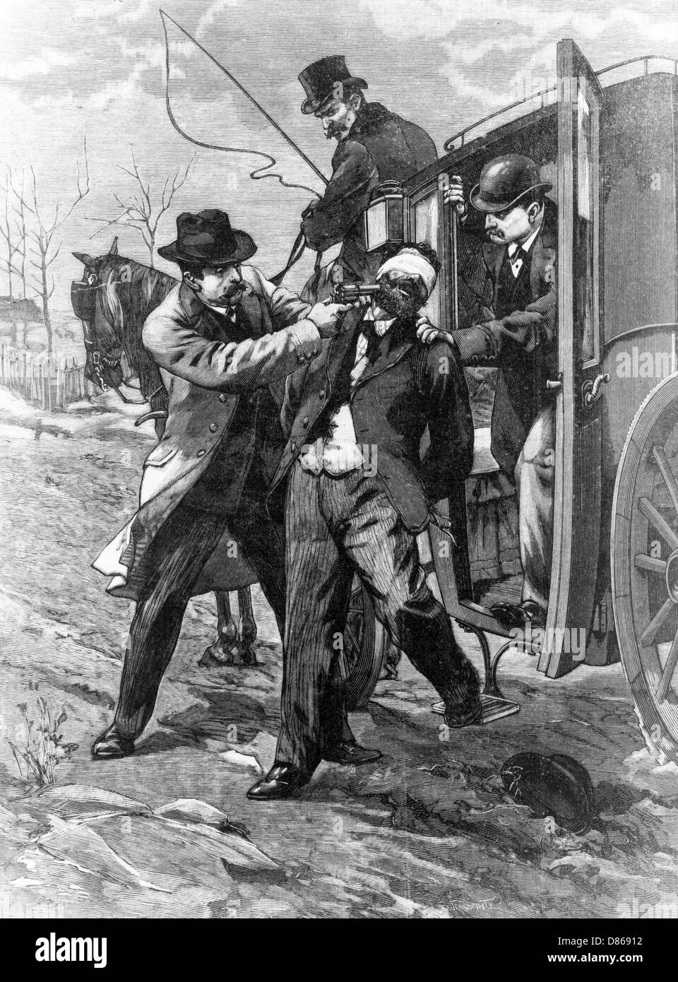Crime highwaymen history historical Black and White Stock Photos ...