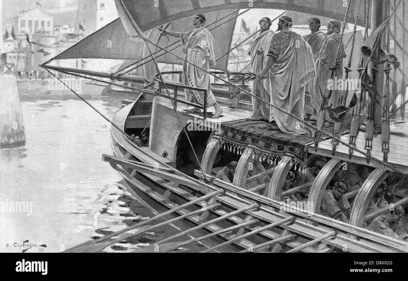 Trireme ship hi-res stock photography and images - Alamy