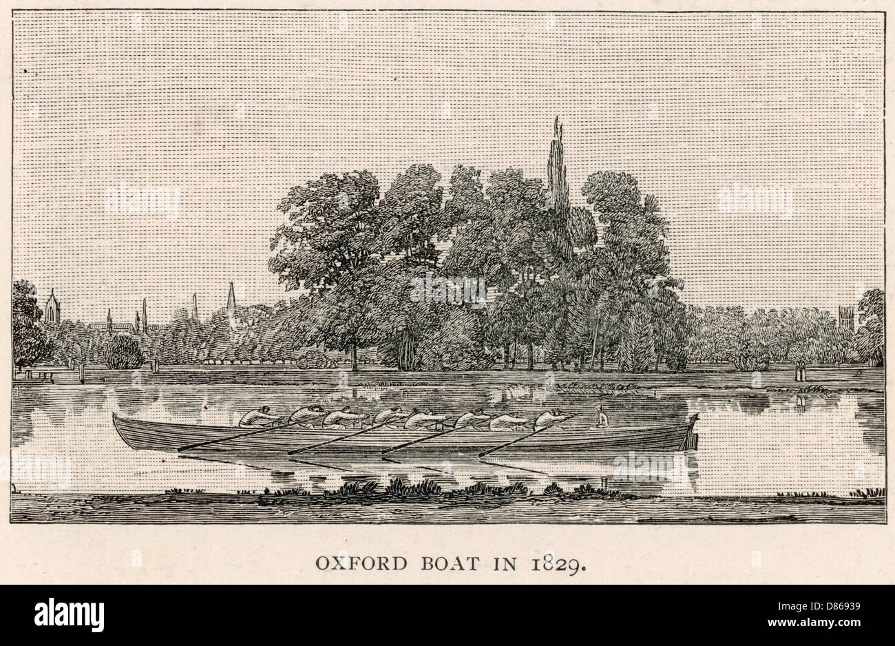 Oxford V Cambridge 1829 Stock Photo - Alamy
