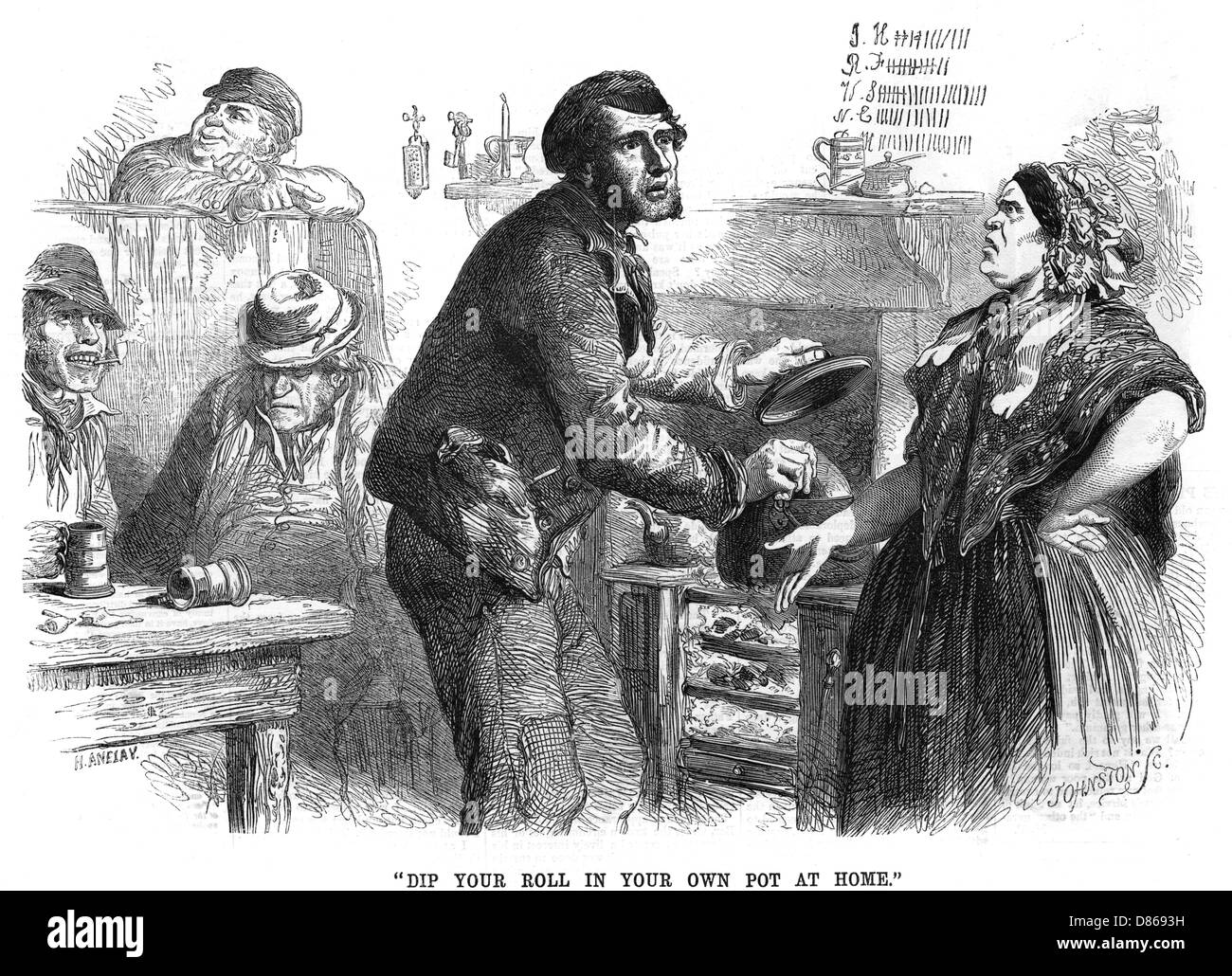 Pub social scene Black and White Stock Photos & Images - Alamy