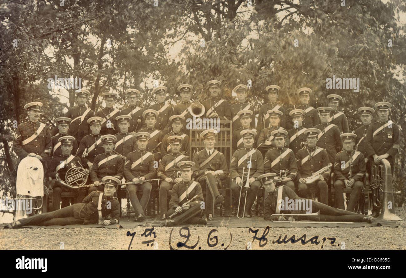 Band Of 7th Queens Own Hussars Stock Photo - Alamy