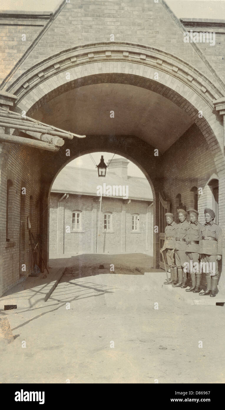 Barracks gate in Tientsin, China Stock Photo - Alamy