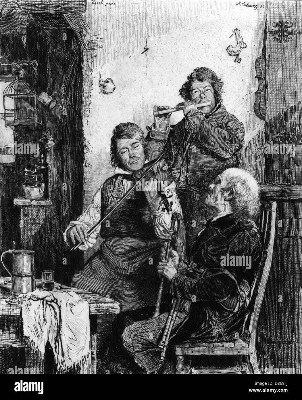 Music flute Black and White Stock Photos & Images - Alamy