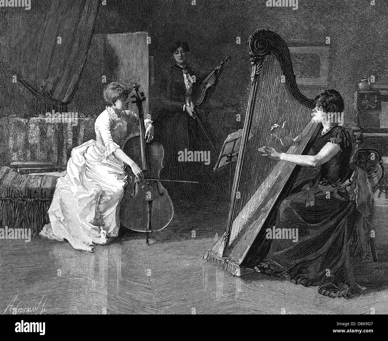 Musicians and performance Black and White Stock Photos & Images - Alamy