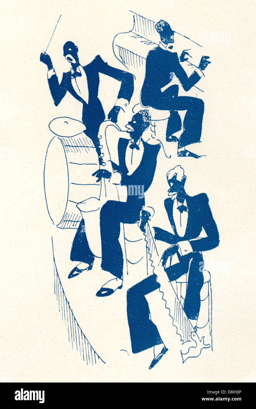 Jazz band, 1929 Stock Photo - Alamy