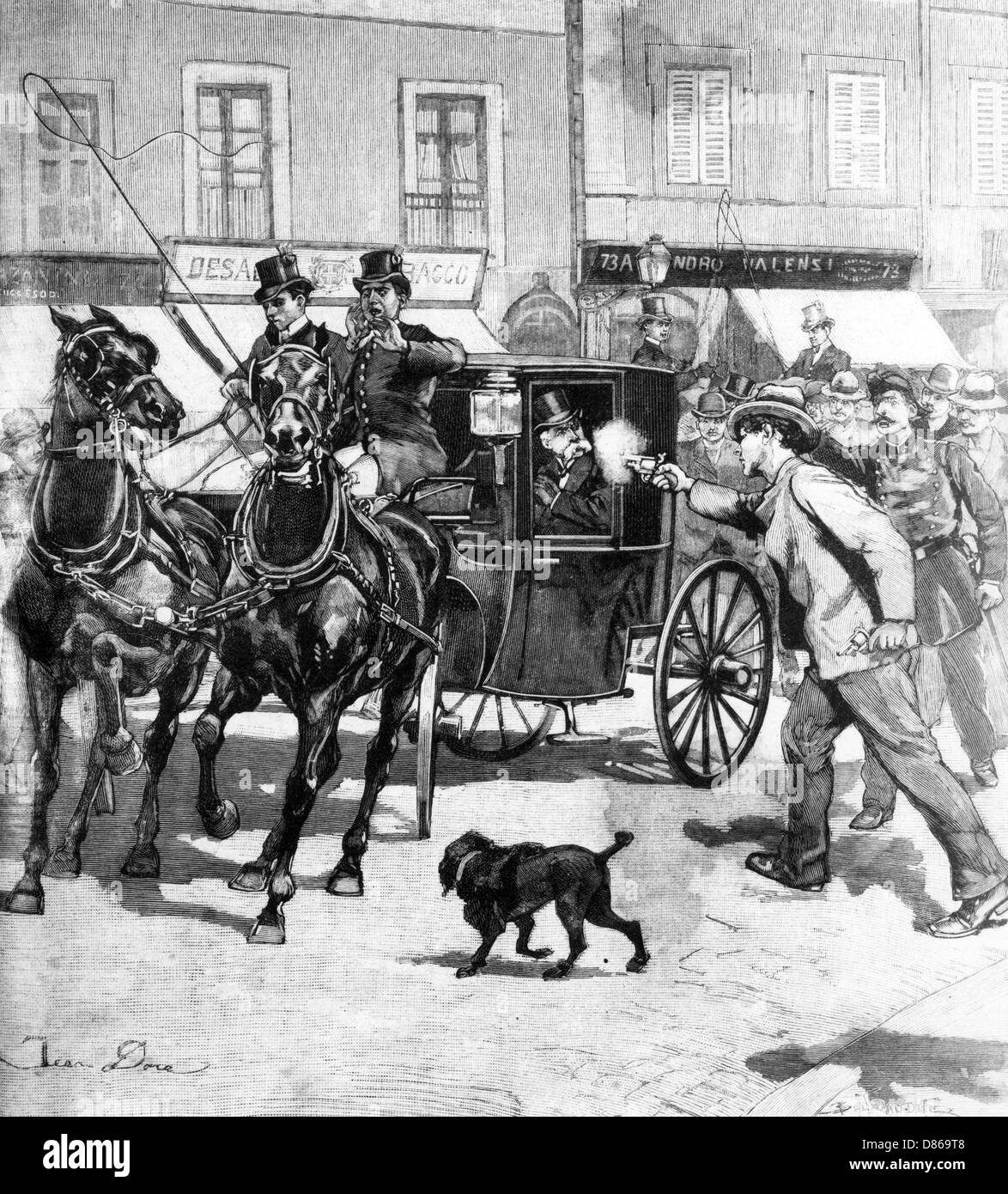 Assassinate attempt Black and White Stock Photos & Images - Alamy