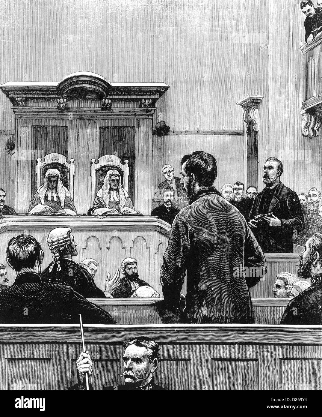 Trial of Roderick Maclean, for Shooting Queen Victoria 1882 Stock Photo ...