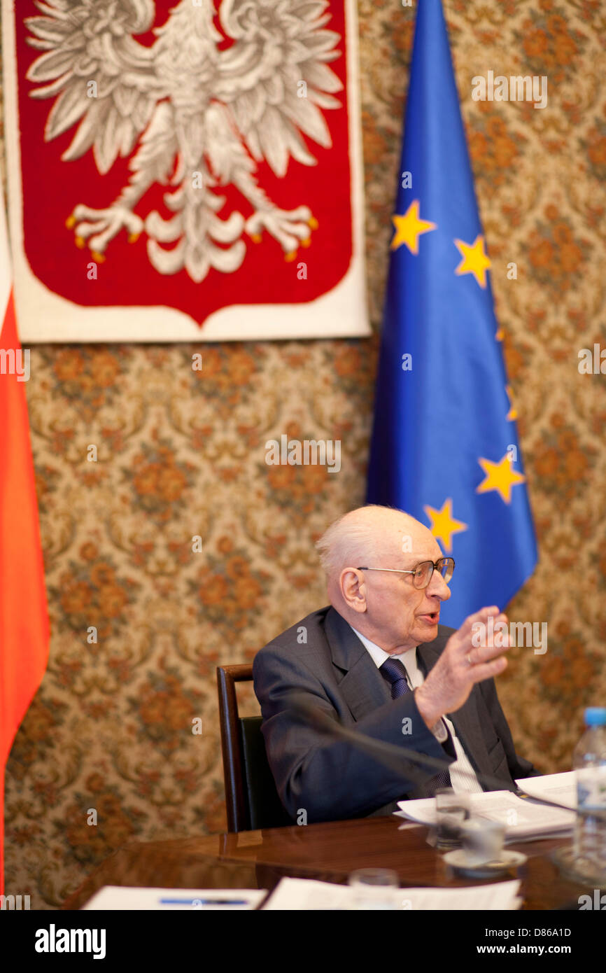 Wladyslaw Bartoszewski, special adviser to the Polish Prime Minister ...