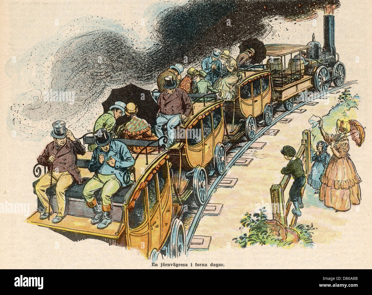 RAIL TRAVEL, 1820S Stock Photo - Alamy