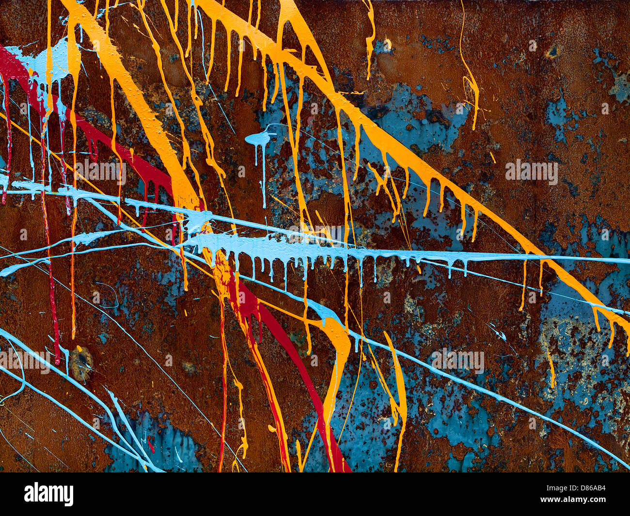 Colored rusty metal Stock Photo - Alamy