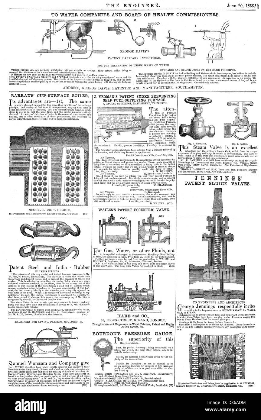 Victorian inventions in The Engineer Stock Photo - Alamy