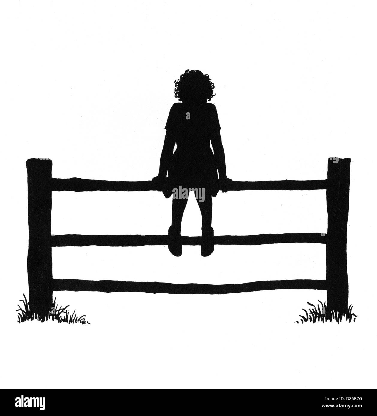 Sits on the fence hi-res stock photography and images - Alamy