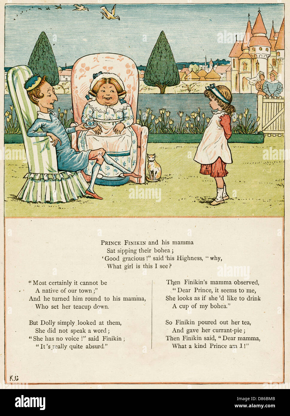 Prince Finikin, his mamma and Dolly Stock Photo - Alamy