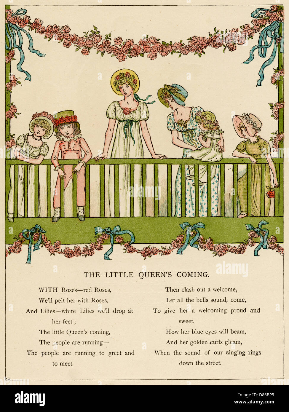 Illustration, The Little Queen's Coming Stock Photo - Alamy