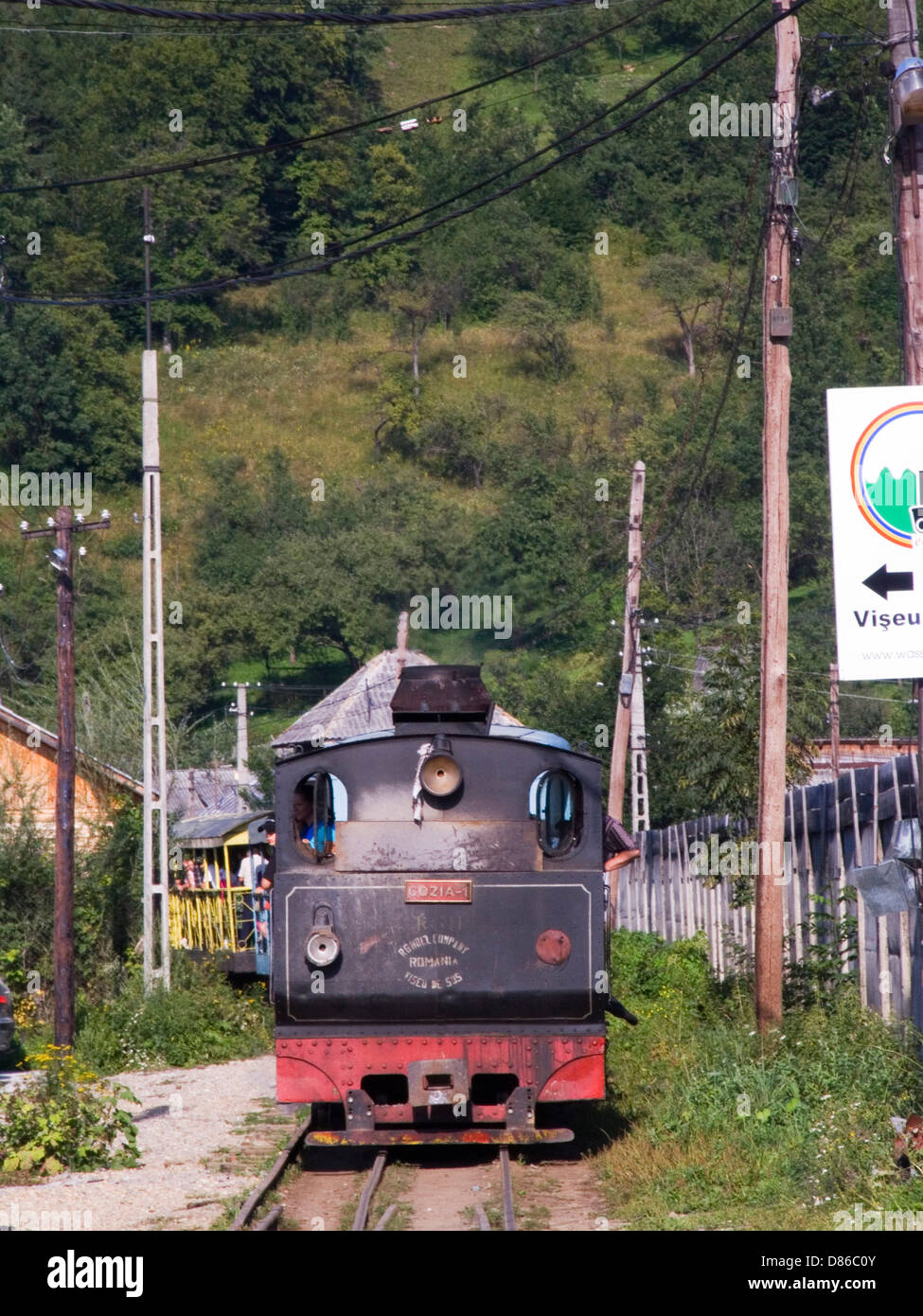 europe, romania, maramures, viseu de sus, steam-engine Stock Photo - Alamy