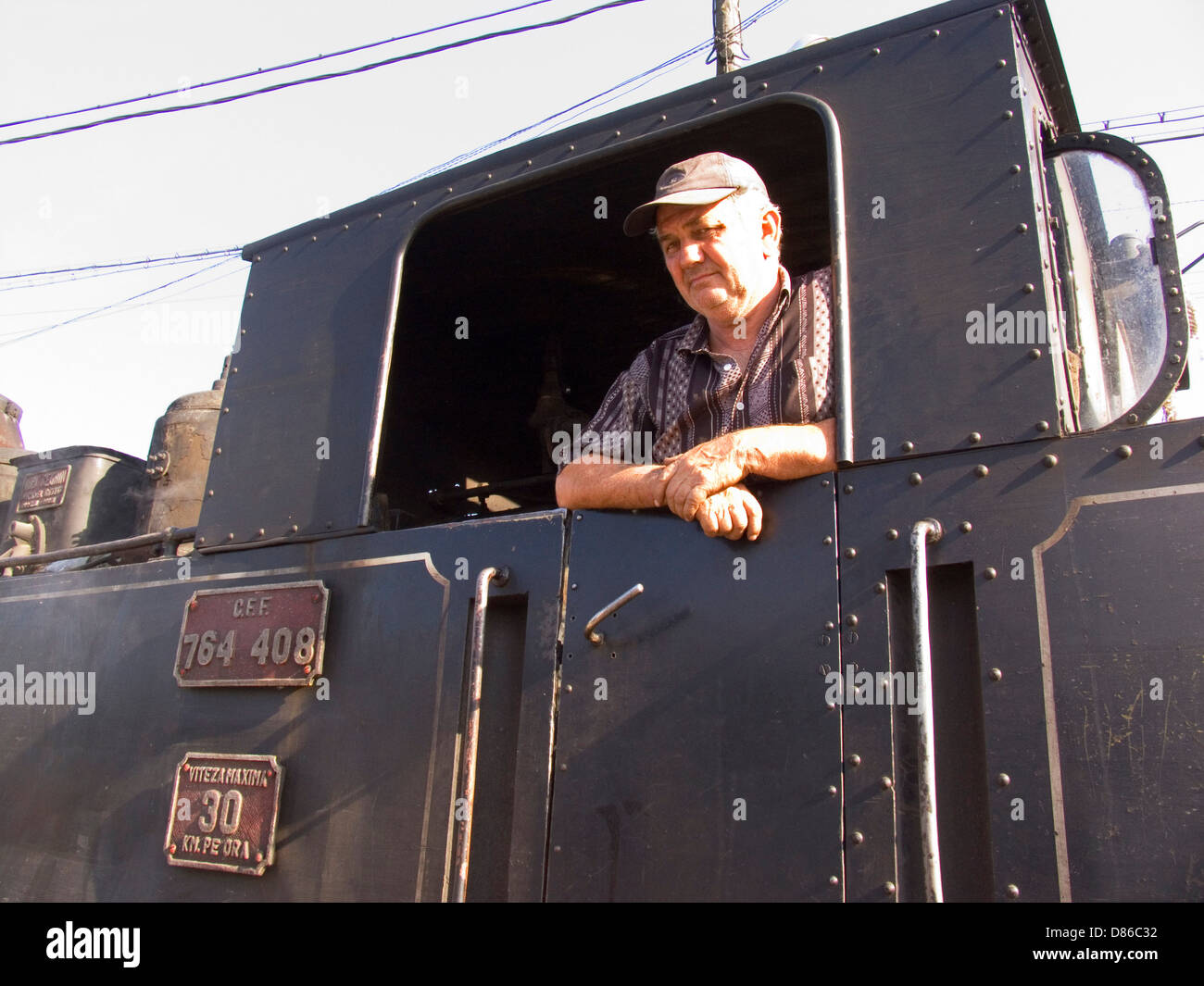 europe, romania, maramures, viseu de sus, steam-engine Stock Photo - Alamy