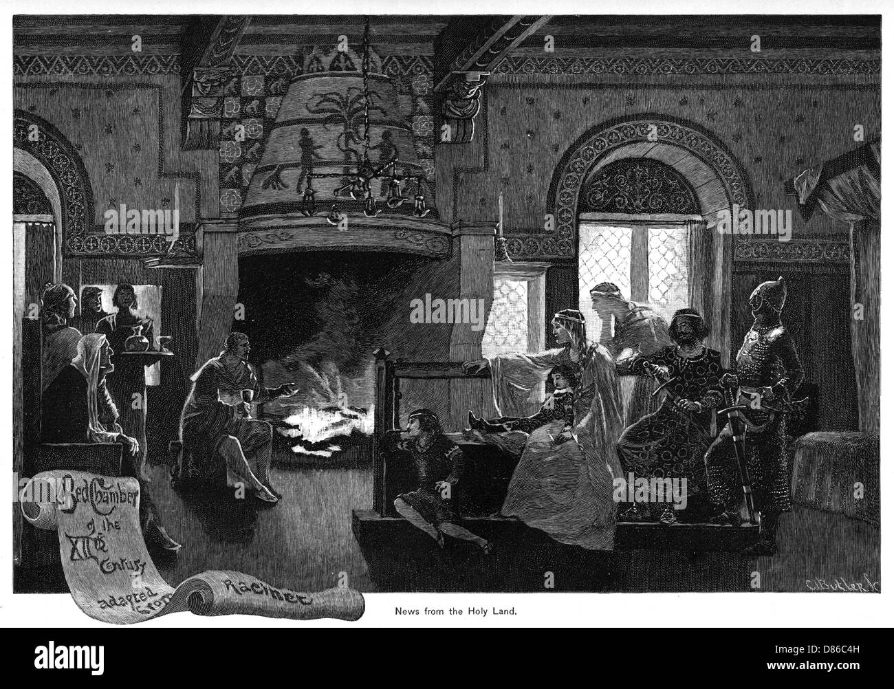 MEDIEVAL CASTLE INTERIOR Stock Photo - Alamy