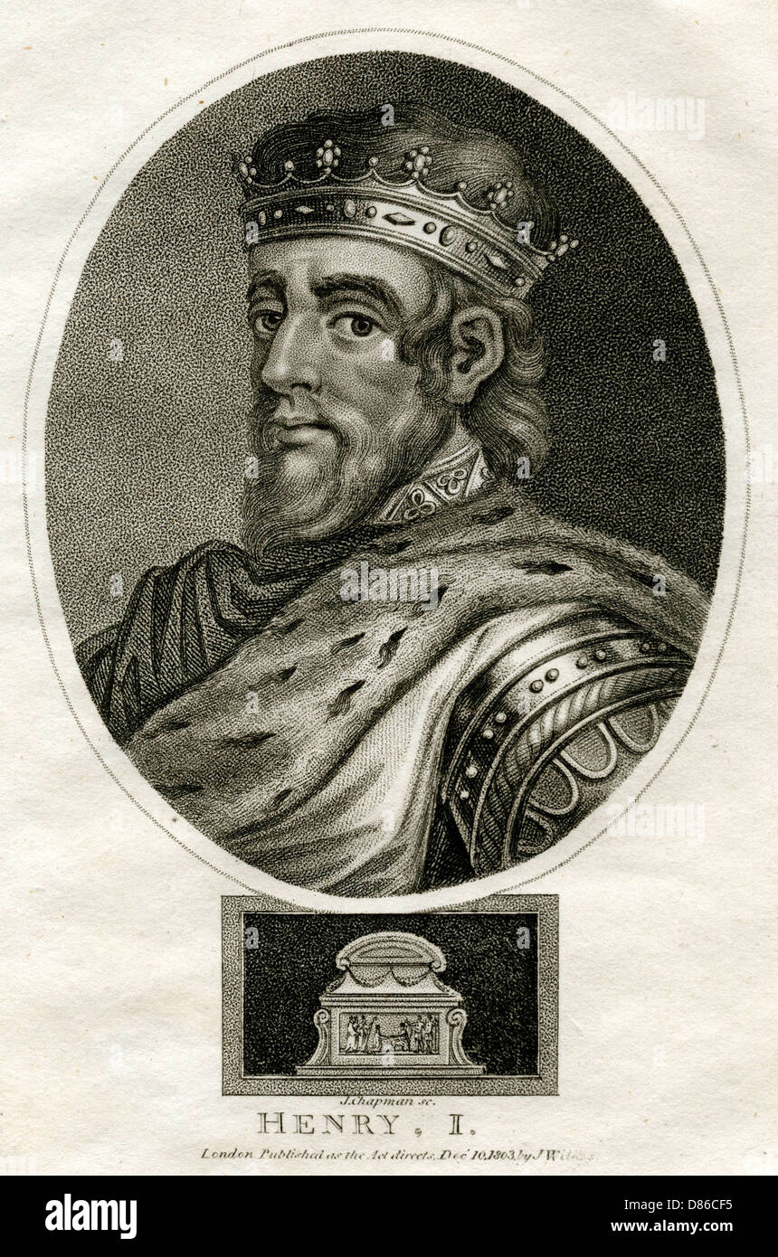 King Henry I of England Stock Photo - Alamy