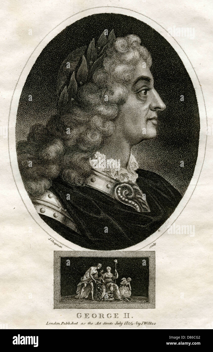 King george ii hi-res stock photography and images - Alamy