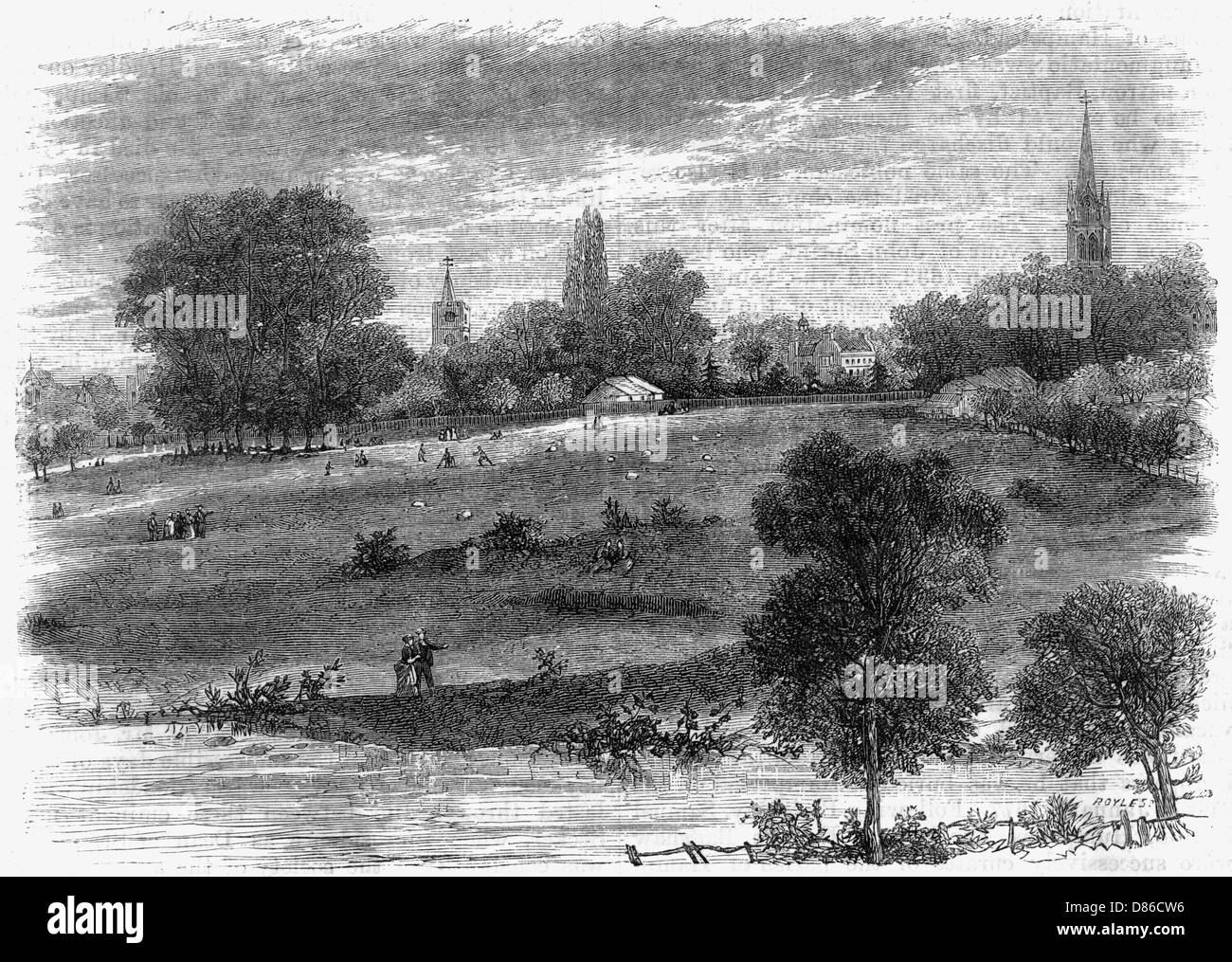 Hampstead heath london view Black and White Stock Photos & Images - Alamy