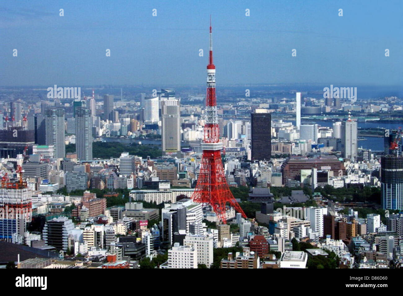 A view of Tokyo Tower, one of Japan's most iconic landmarks. The tower ...