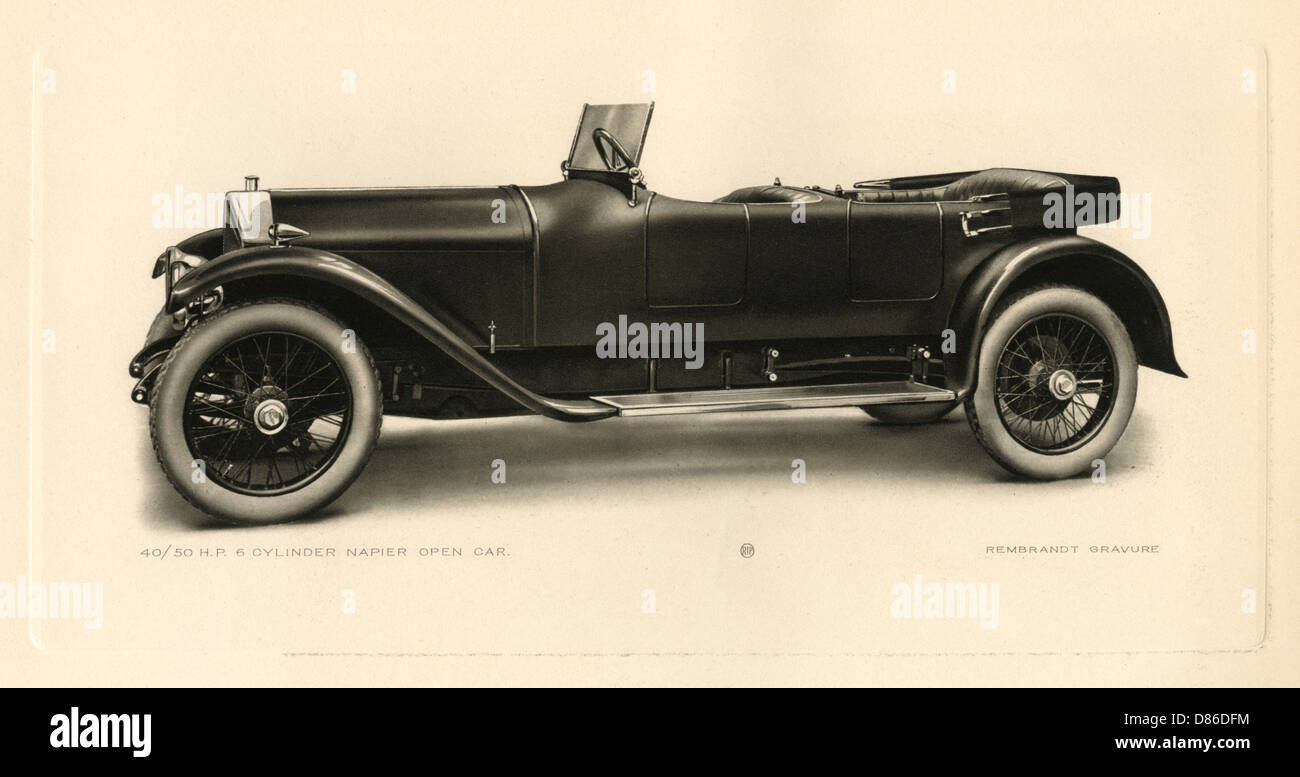 The last model car built by the Napier and Son Company Stock Photo - Alamy