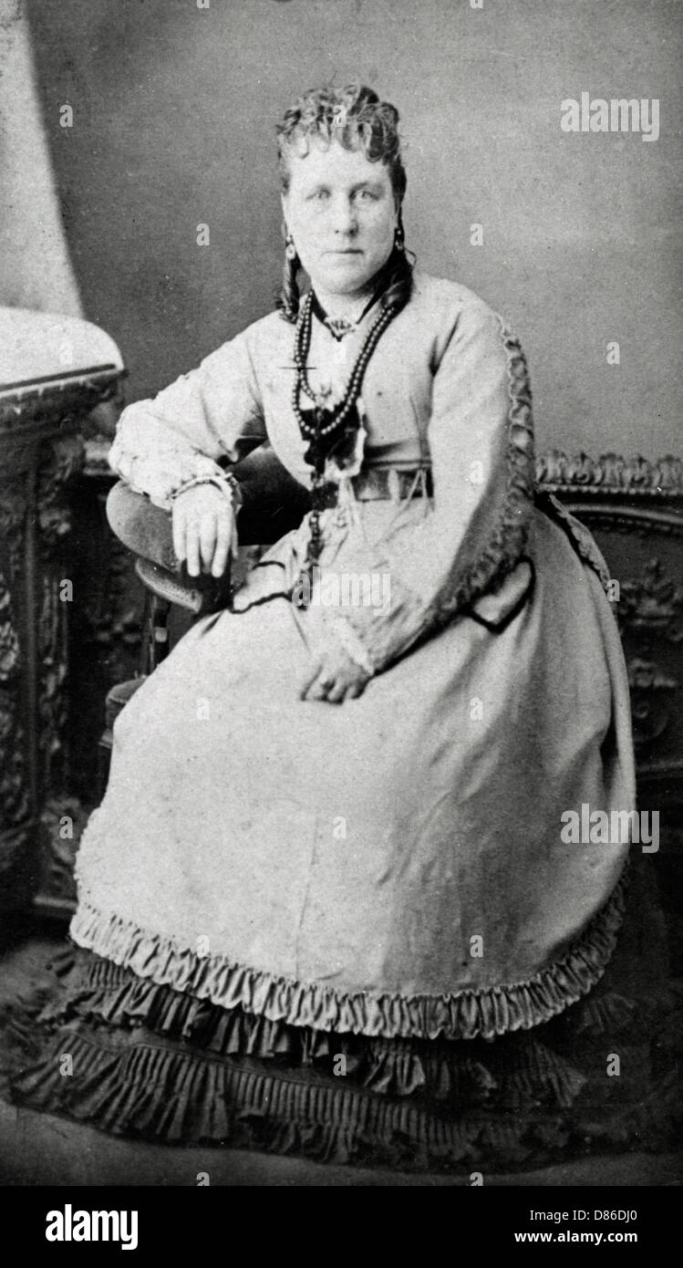 Caroline E Bassett, Victorian spiritualist Stock Photo - Alamy
