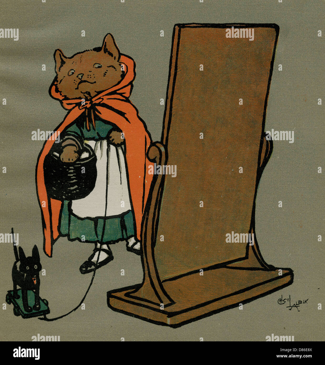 Tabitha dressed as Red Riding Hood Stock Photo - Alamy