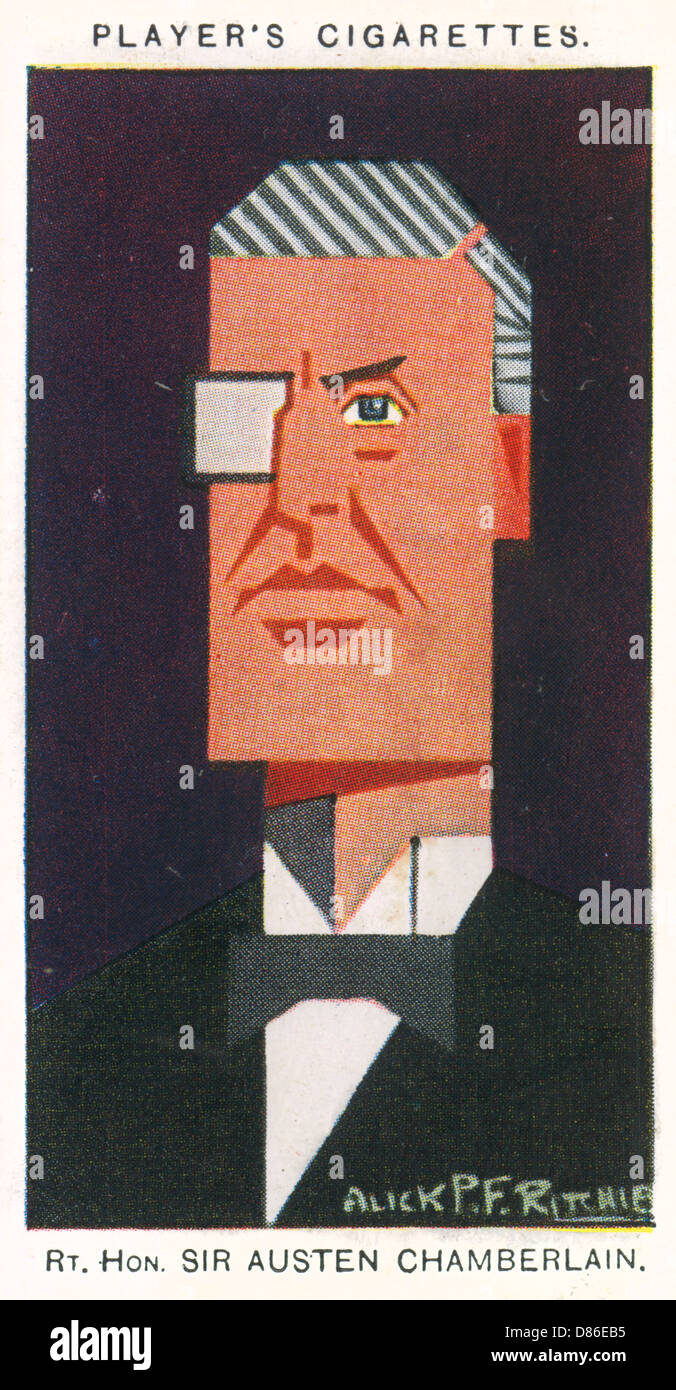 Sir Austen Chamberlain Stock Photo - Alamy