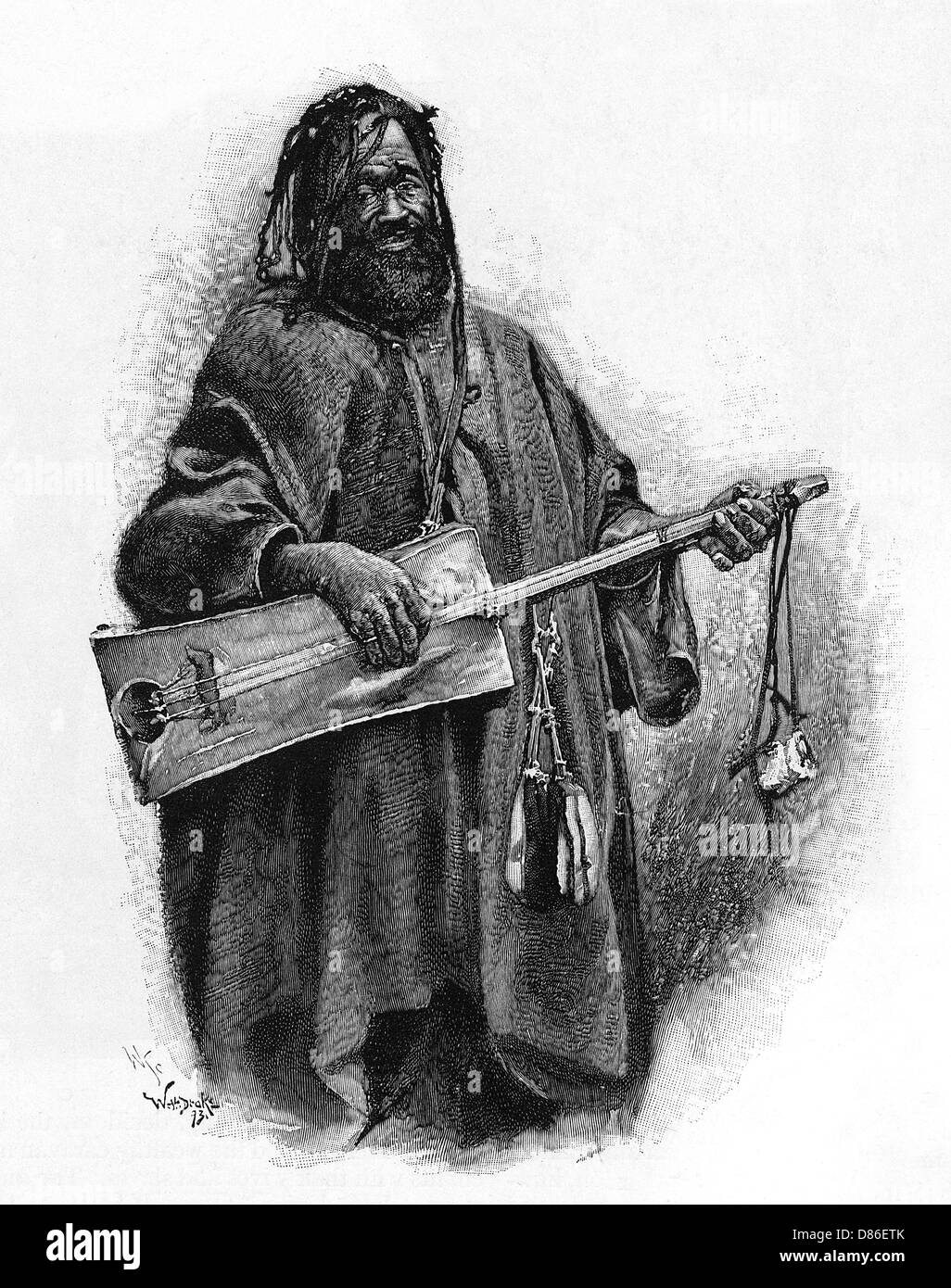 Sudanese rebec player Stock Photo - Alamy