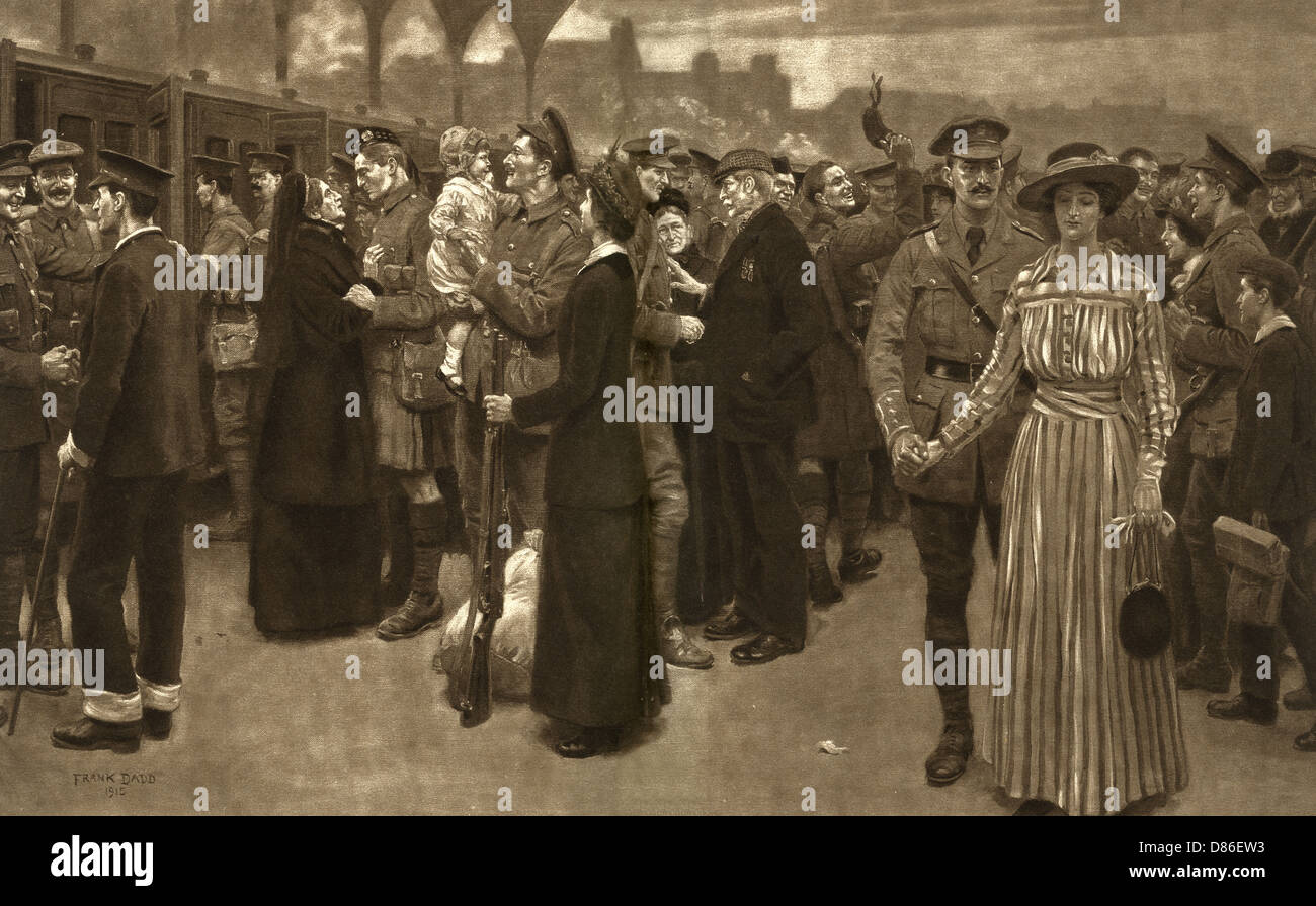 The Trench Train Victoria Station Ww1 Stock Photo - Alamy