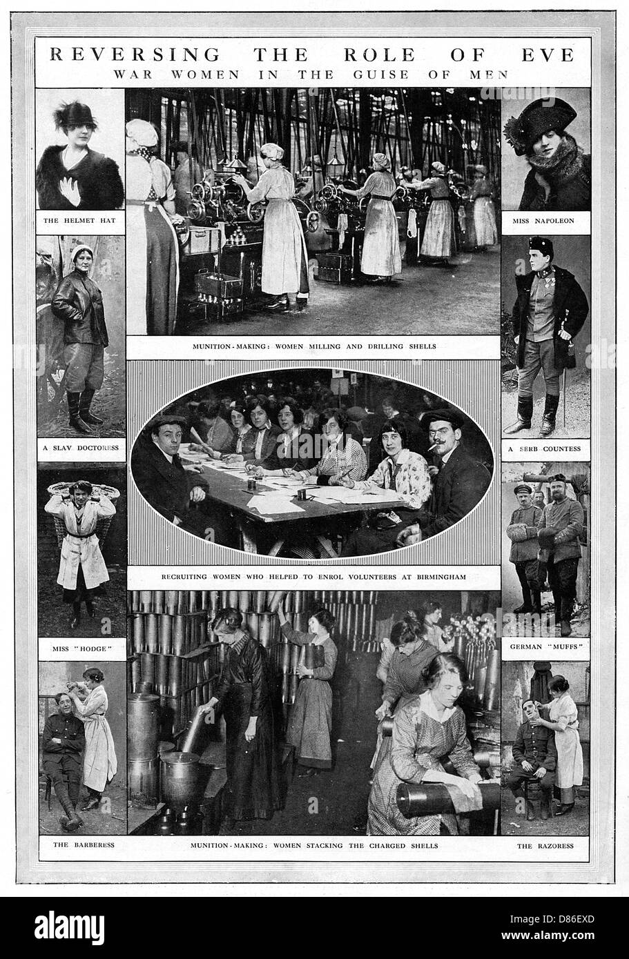 War effort women wwi Black and White Stock Photos & Images - Alamy