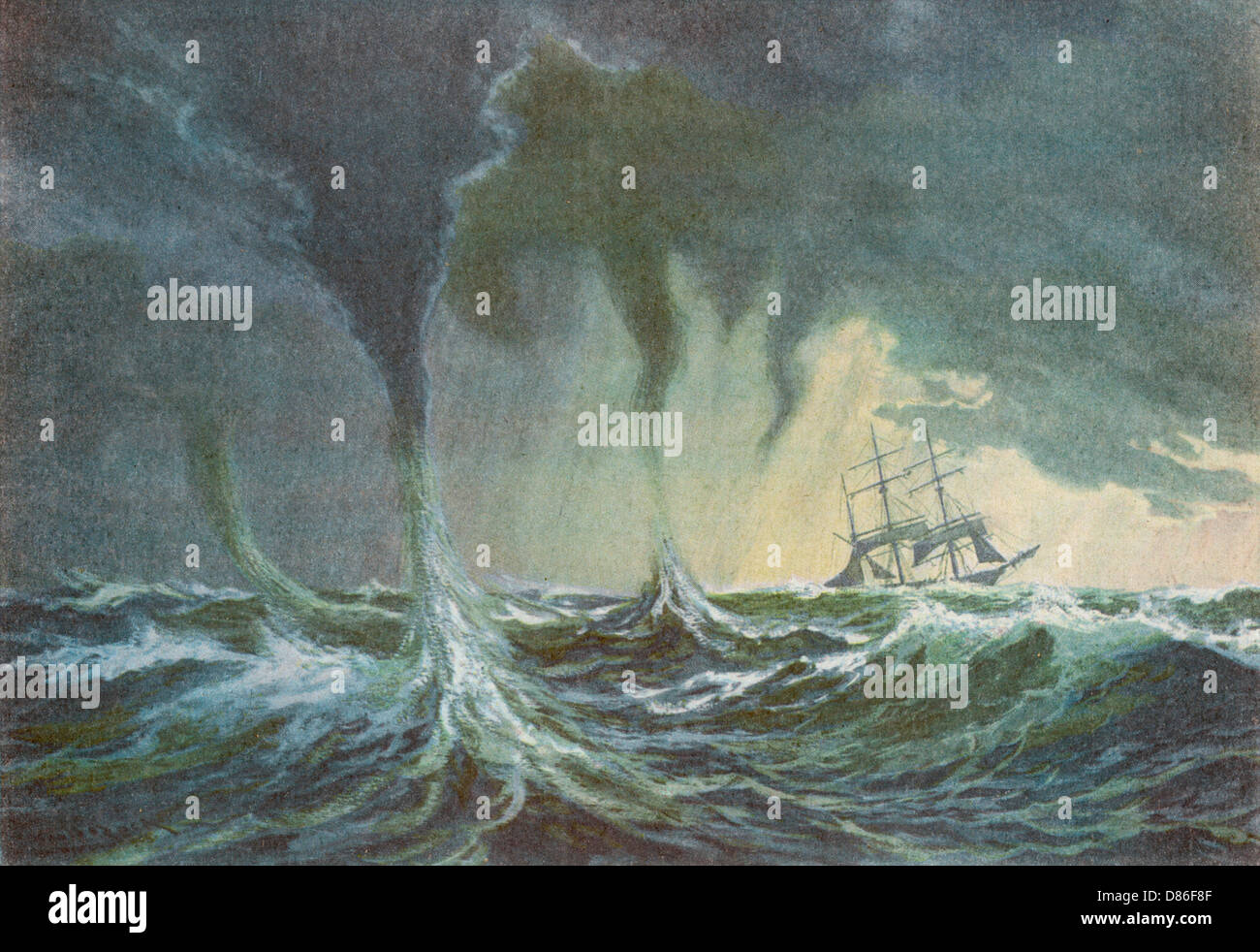 Waterspouts ship hi-res stock photography and images - Alamy