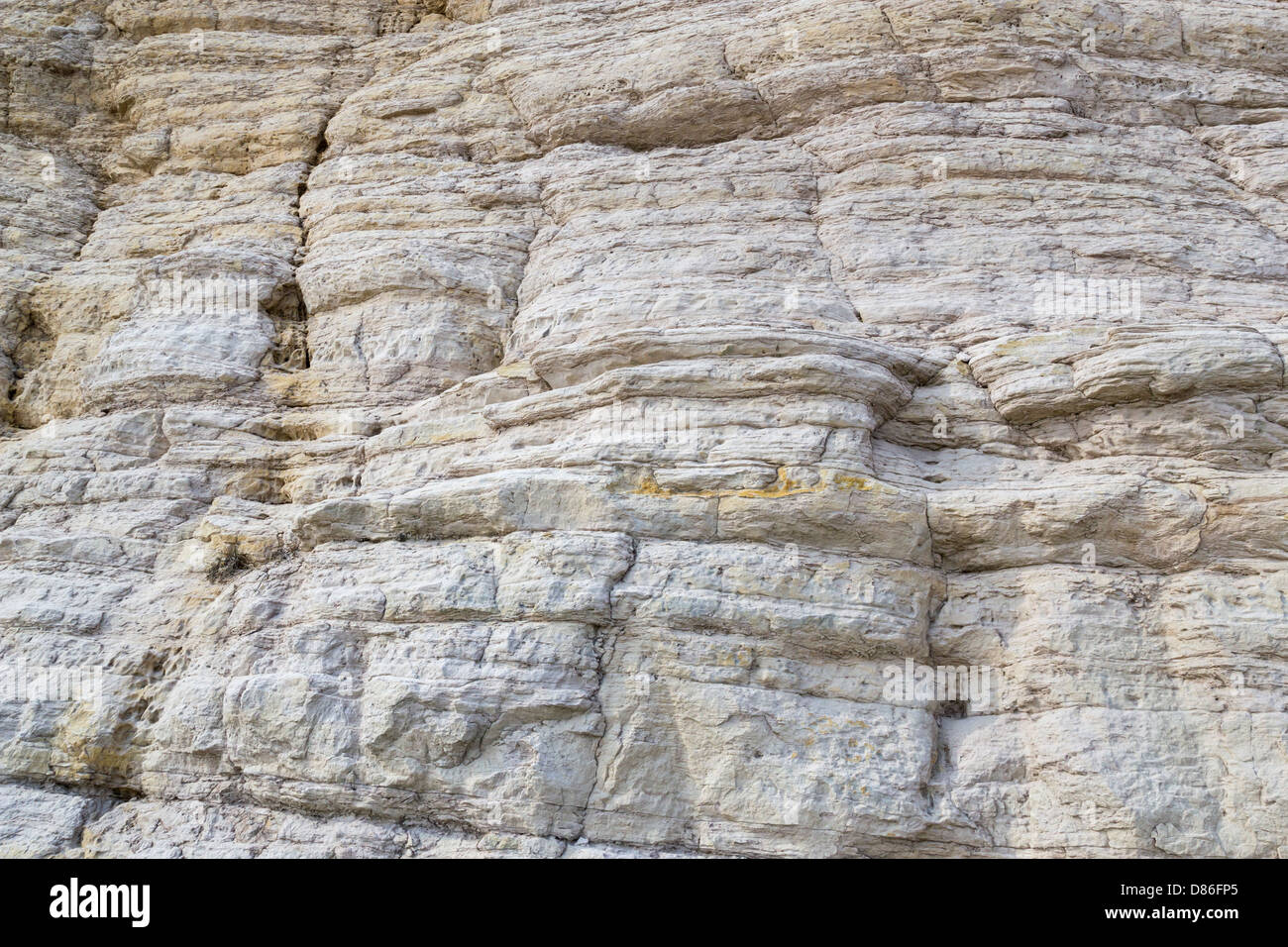 Sandy deposits in cliffs at Boscombe, Bournemouth Stock Photo - Alamy