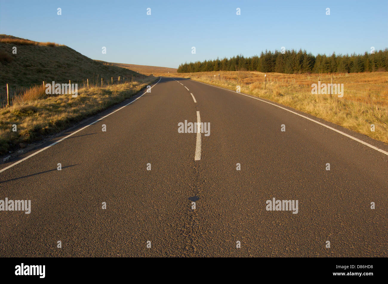 The Crow Road above Campsie Glen in East Dunbartonshire, Scotland Stock ...