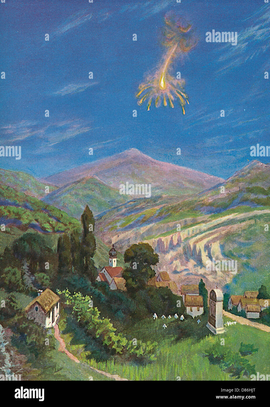 METEOR FALL HUNGARY 1866 Stock Photo - Alamy