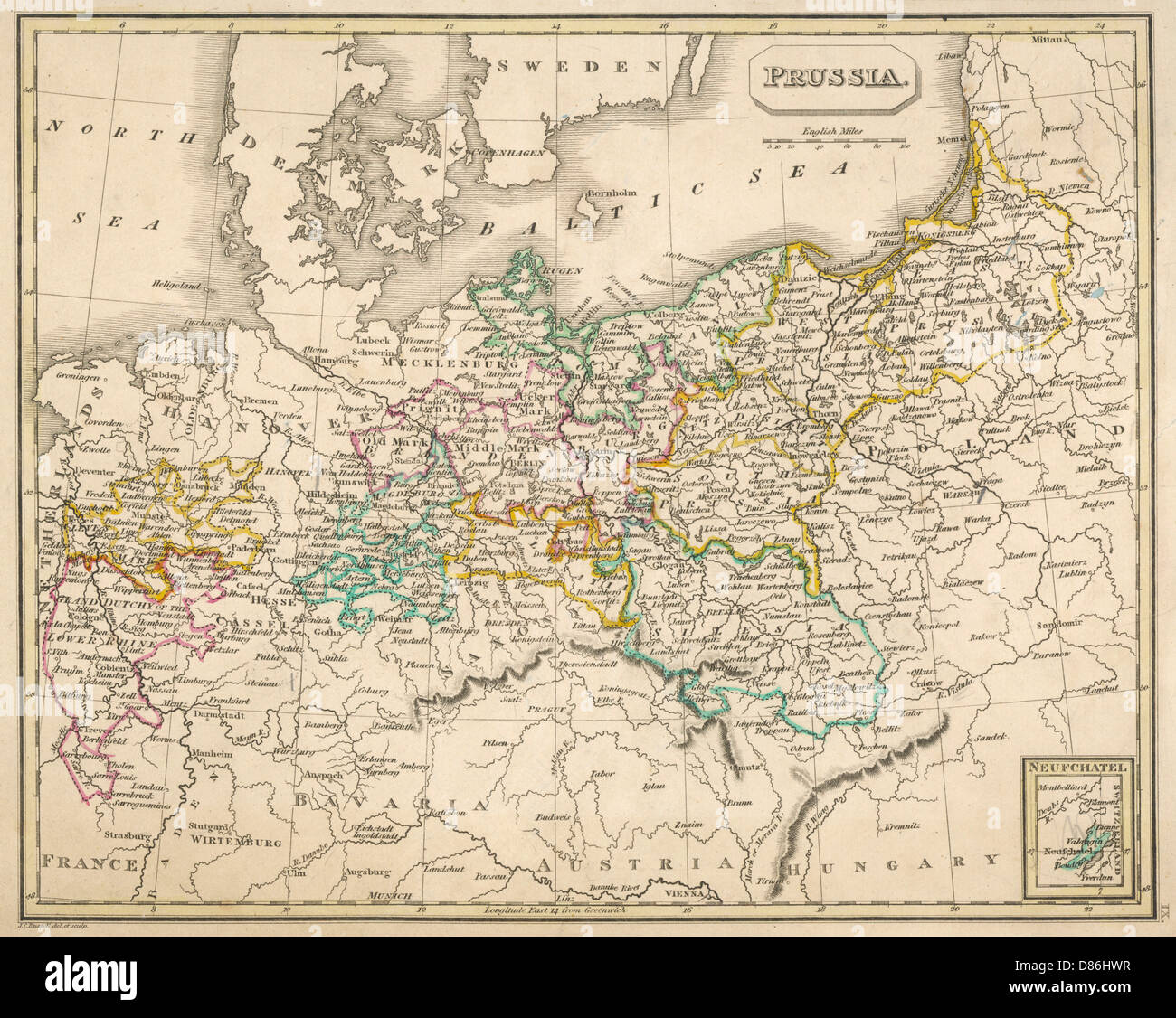 Prussia map hi-res stock photography and images - Alamy