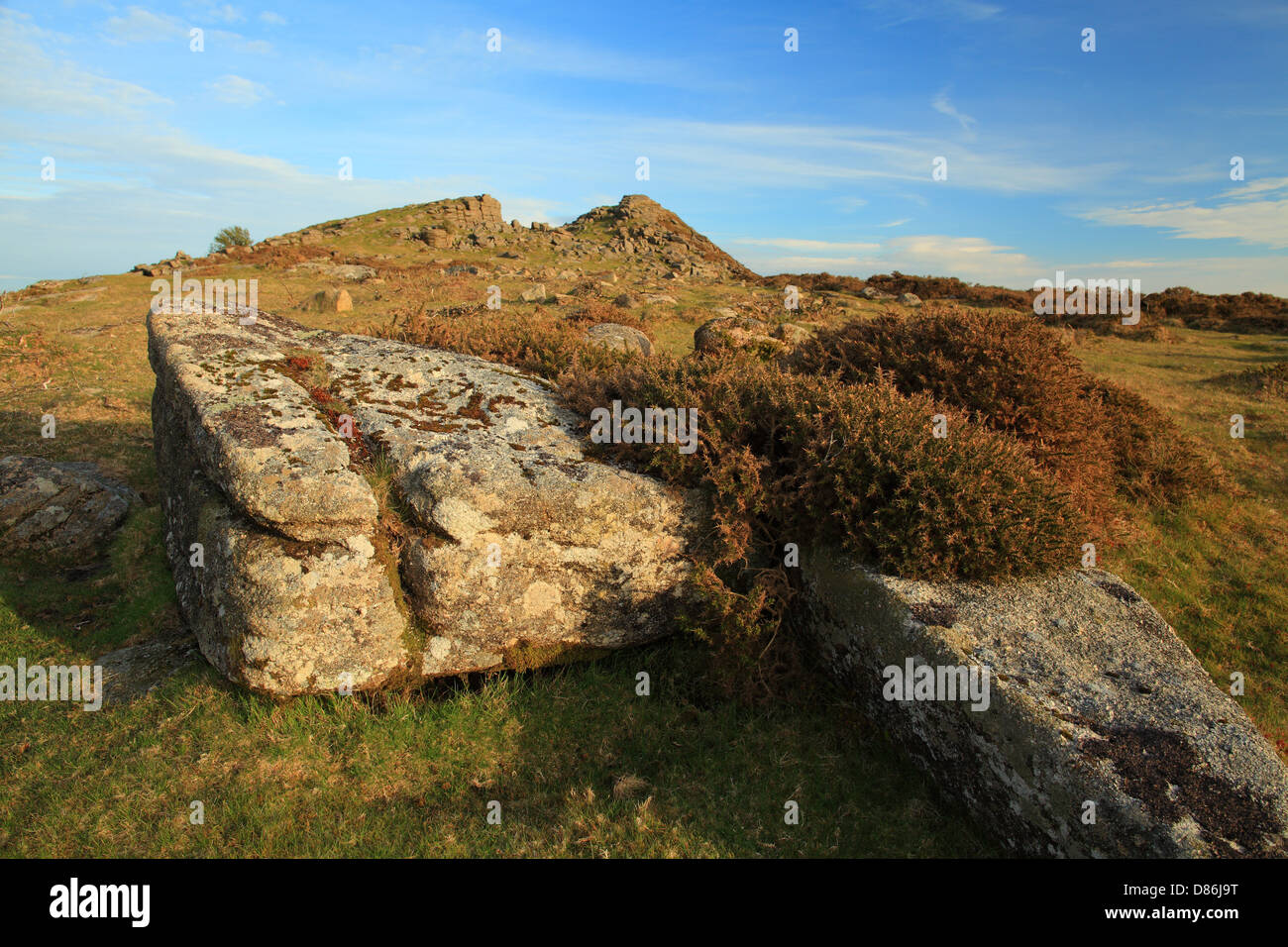 Sharp Tor near Dartmeet, Dartmoor, England, UK Stock Photo - Alamy