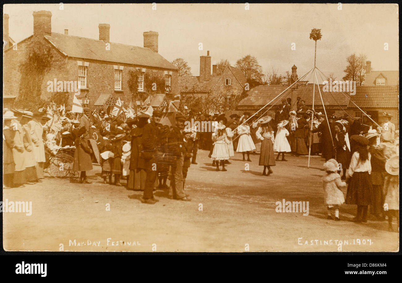Customs - May Day - Maypole Stock Photo - Alamy