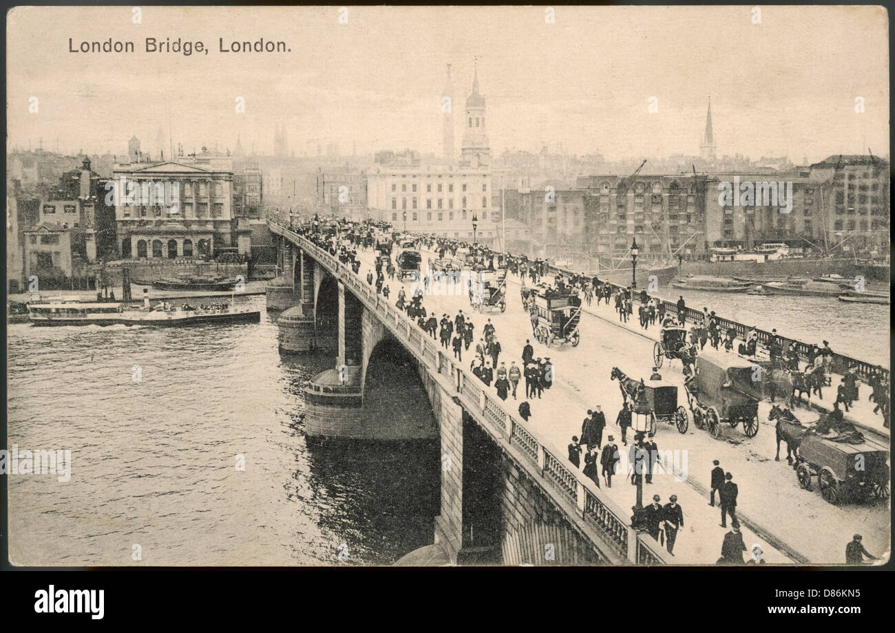 LONDON BRIDGE 1912 Stock Photo - Alamy