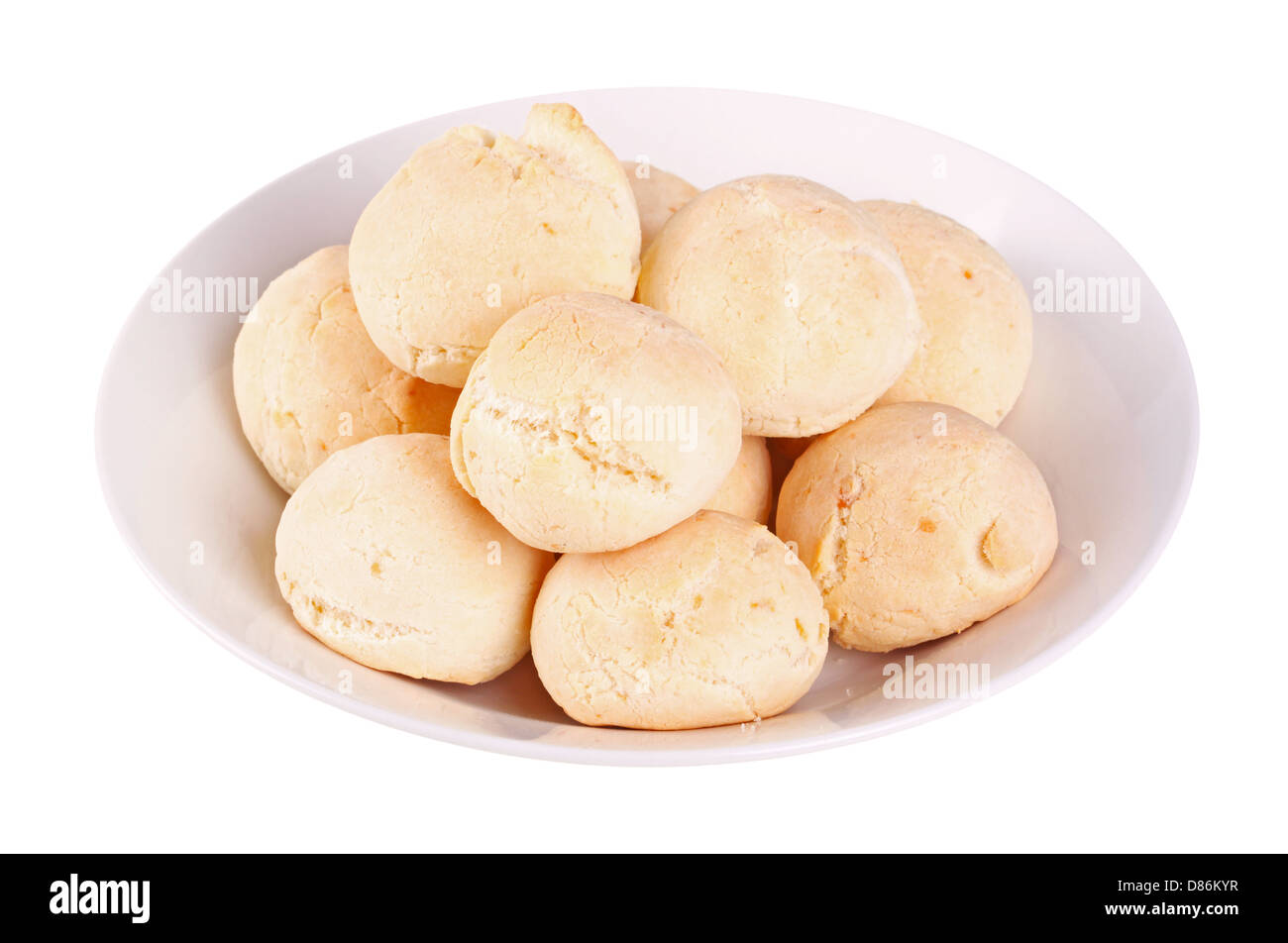Plate of home-made pan de yuca, the Ecuadoruan cheese bread Stock Photo ...
