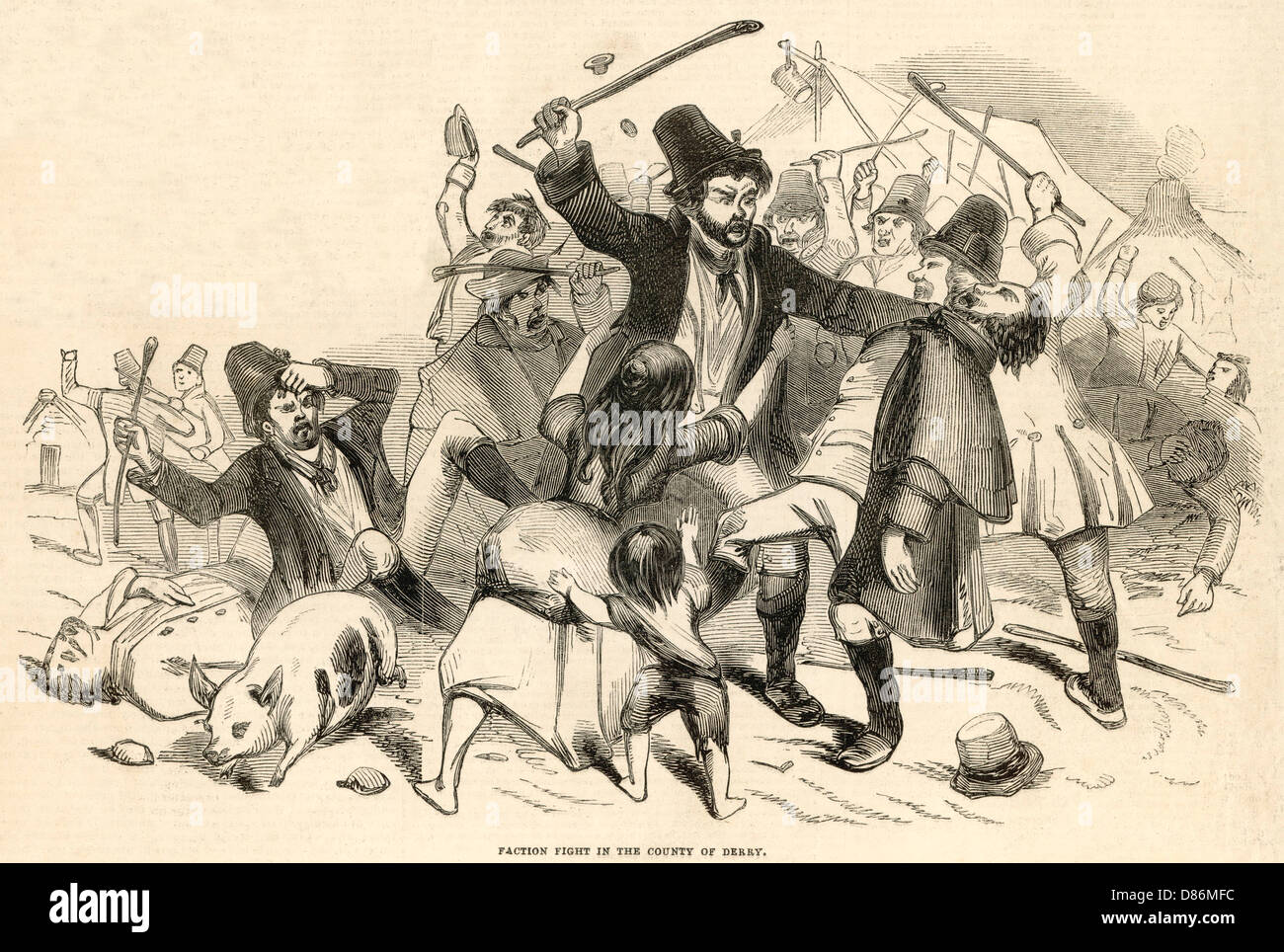 Faction fighting hi-res stock photography and images - Alamy