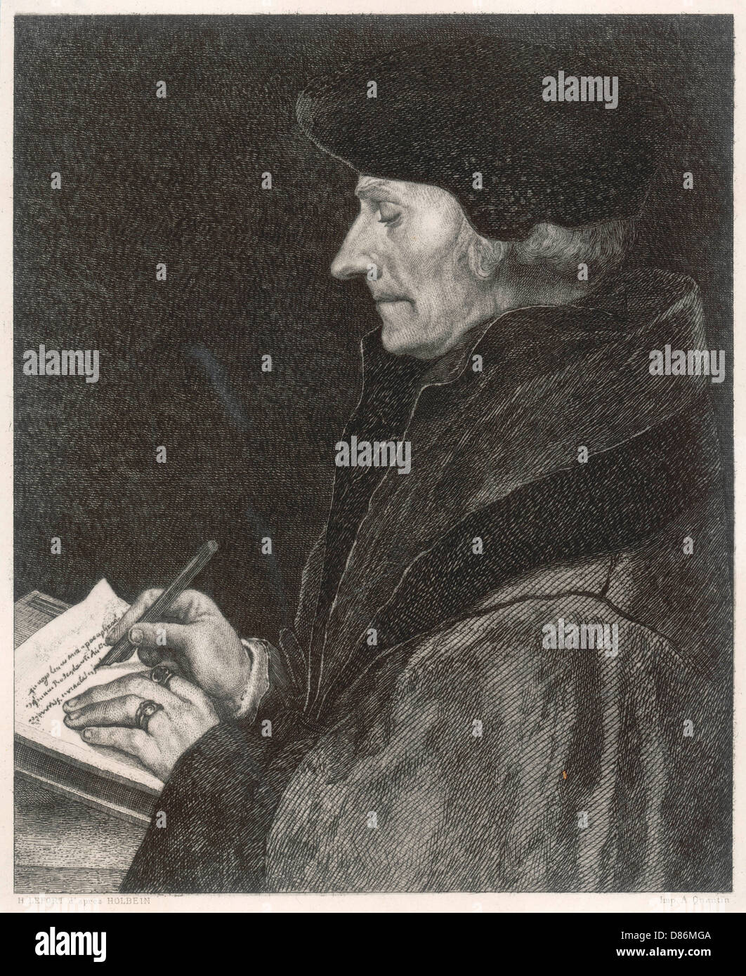Writing erasmus hi-res stock photography and images - Alamy
