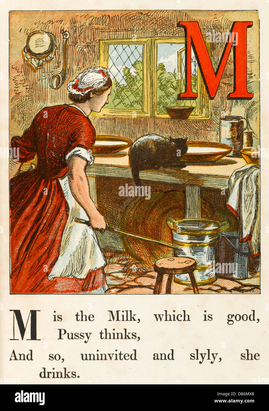 ALPHABET/M FOR MILK Stock Photo - Alamy