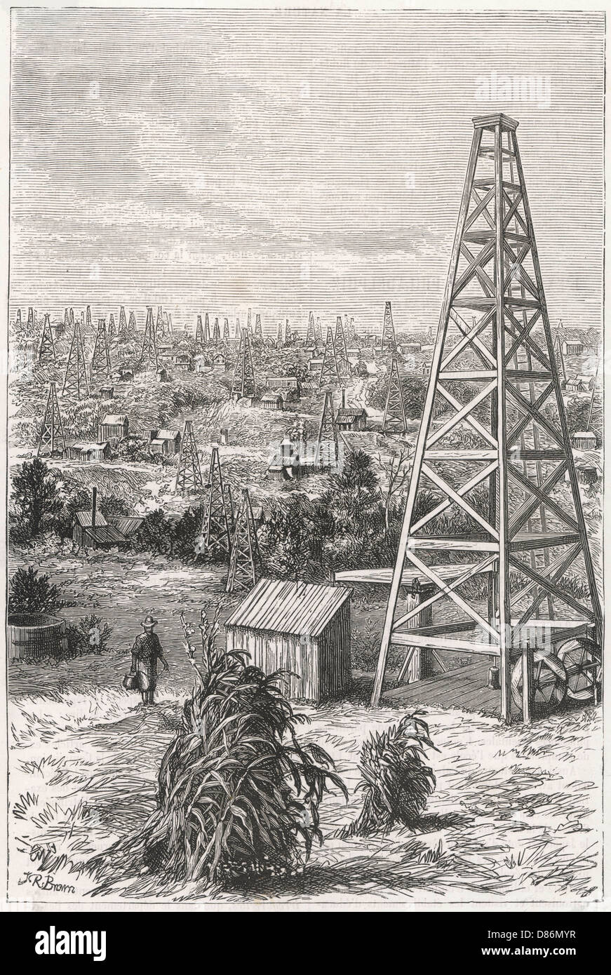 Oil wells pennsylvania hi-res stock photography and images - Alamy