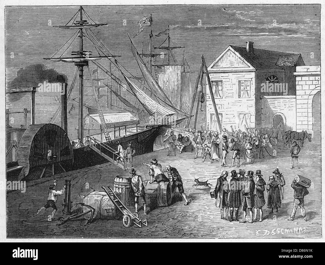 Robert fulton's clermont hi-res stock photography and images - Alamy